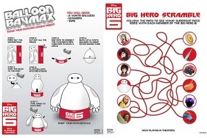 Free Kids Printables: BIG HERO 6 Activity Sheets - Comic Con Family
