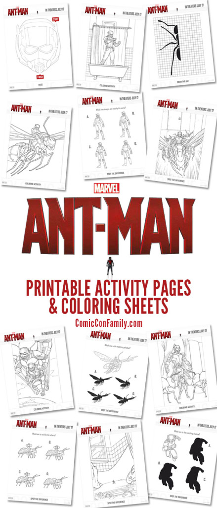 Free Printables: Marvel's Ant Man Coloring Pages and Activities