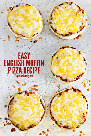 Easy English Muffin Pizza Recipe for Movie Night - Comic Con Family