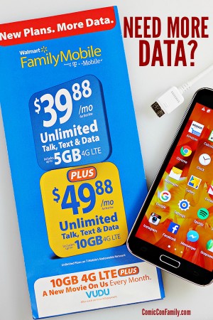 Introducing Walmart Family Mobile PLUS Plan - with 10GB Data