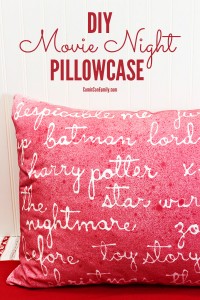 DIY Movie Night Pillowcase Craft Tutorial - Comic Con Family