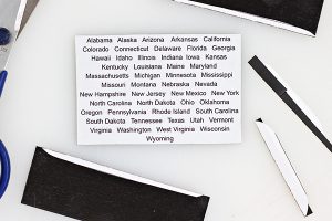 DIY Mini License Plate Game for Road Trips (with free printable)